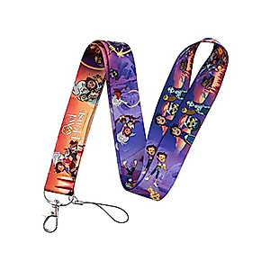 Owl House Lanyard Cartoon Lanyards for Id Badges Neck Lanyard for Keychain Key Rings Halloween Carnival Gift Purple