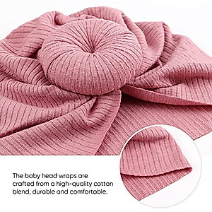 DRESHOW BQUBO Baby Turban Hats Turban Bun Knot Baby Infant Beanie Baby Girl Soft Cute Toddler Cap