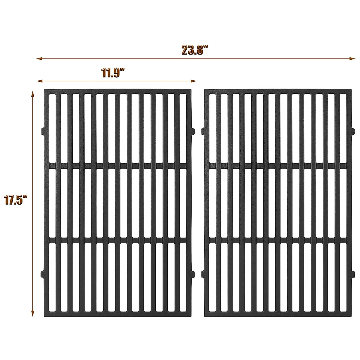 7638 65906 7525 7526 Grill Parts for Weber Spirit E-310 II E-310 Spirit S-310 Spirit 300 Series Grates, Spirit 700 Grill Grates Replacement Weber Genesis Gold B/C Parts, Genesis Silver B/C Grates