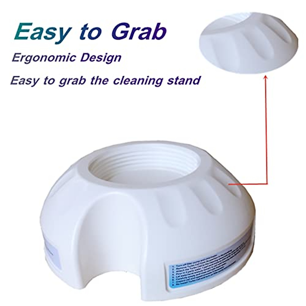 DEF Pool Cleaning Stand GLX-CELLSTAND Replacement for All Hayward and 520670 IntelliChlor Acid Washing Kit White Heavy Duty Plastic