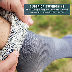 Merino Wool Hiking Socks for Men n Women - 3 Pairs