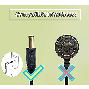 Qjin AC/DC Adapter for Shark VM200 VM200C UM205 VC205 VM20026 VM190 VACMOP Hard Floor Vacuum Mop Charger