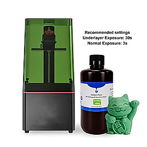 Photopolymer Resin, 500g LCD DLP High Toughness 3D Printer Resin UV Curing for Model(Green)