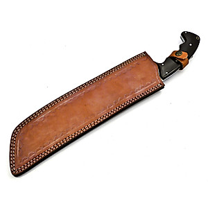 Nooraki 18" Handmade Machete Knife | Full Tang Hunting Knife Made Using Chrome Vanadium Stainless Steel, Camping knife with Micarta Handle and Leather Sheath