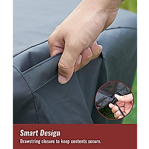 NUPICK 44 Inch Fire Pit Cover for Outland Living 401 Propane Fire Table, Heavy Duty and Waterpfoof Rectangular Fire Pit Cover, All Weather Resistant