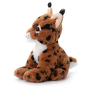 The Petting Zoo Bobcat Stuffed Animal, Gifts for Kids, Wild Onez Zoo Animals, Bobcat Plush Toy 9 inches