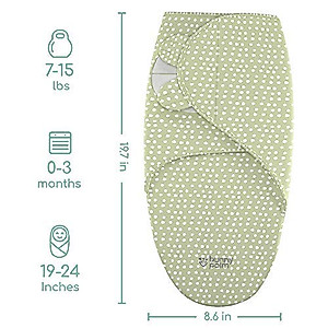 Swaddle Blanket for Baby, Newborn Boy or Girl Adjustable Sleepsack, Unisex, Organic Cotton Swaddle Wrap Set 3 Bags in Pack for Infant, Soft Blankets with Baby Hat