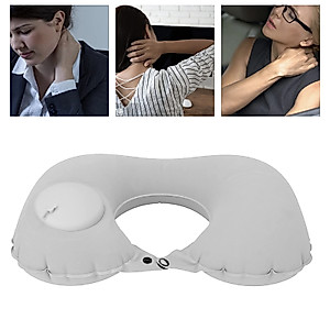 Neck Pillow Travel Neck Pillows Inflatable, Compact Portable Head and Neck Support Pillows, Small U Shape Headrest Cushion for Car Office