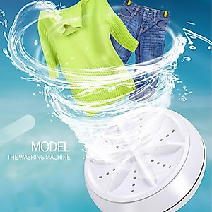 Pocket Washer for Sink, Pocketwasher, Pocket Washer for Clothes, Portable Washing Machine, USB Powered Mini Turbine Washing Machine and Dishwasher for Travel & Home (1PC 4 Levels Adjustable)