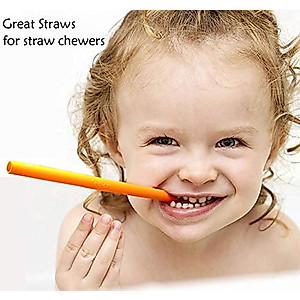 Tegion Thin Short Reusable Toddlers& Kids Silicone Straws for The First Years Take & Toss Spill Proof Straw Cup,10-14 oz Small Tumbler (Girls Color)