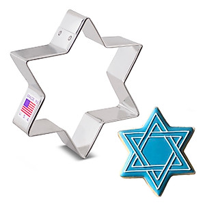 Star of David Cookie Cutter 3.8" Made in USA by Ann Clark