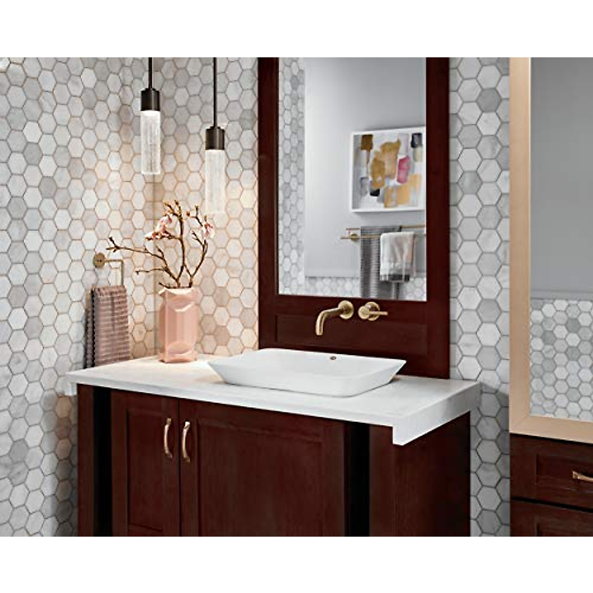 Delta Faucet 75925-CZ Trinsic Double Towel Bar, 24 Inch, Champagne Bronze