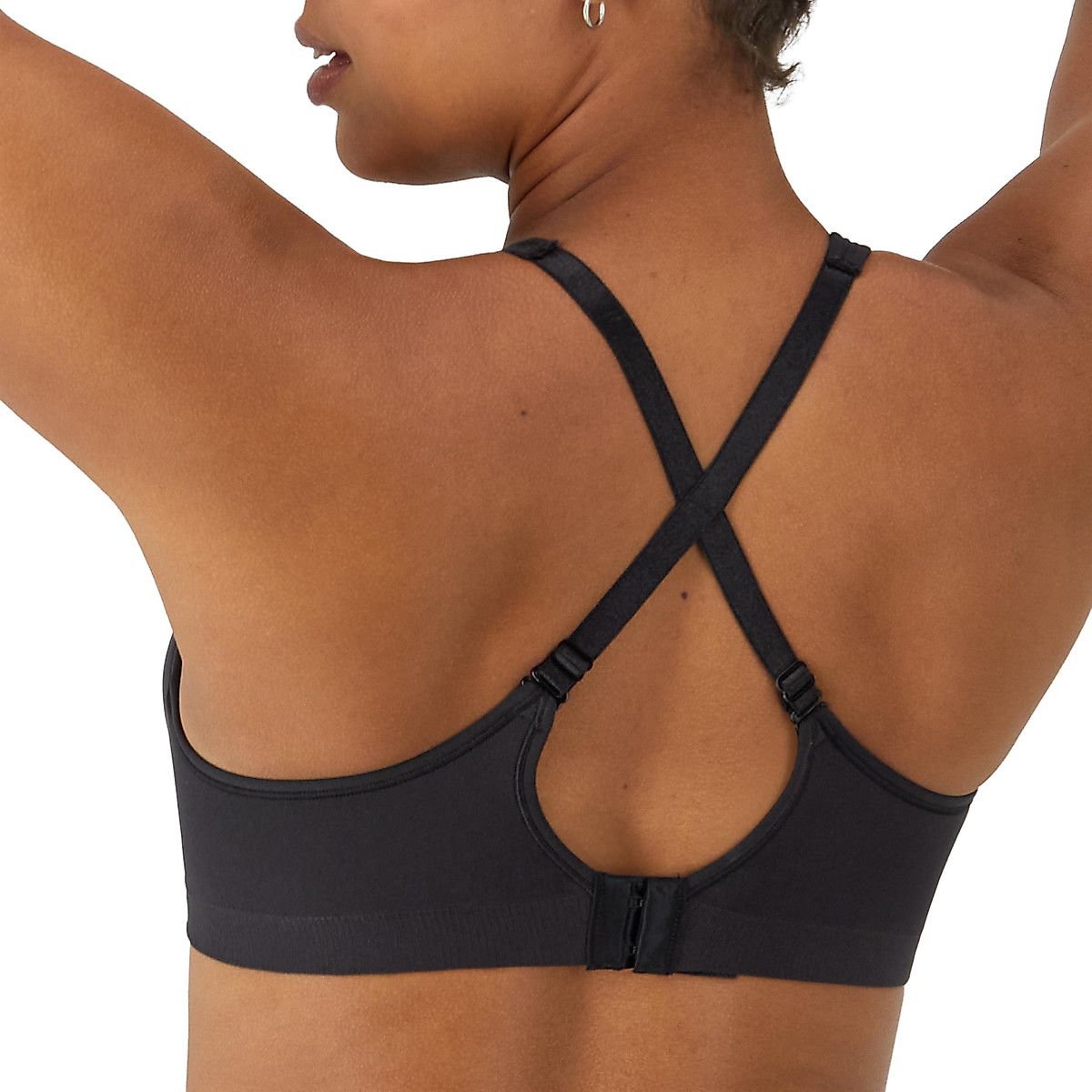 Bali Women's Comfort Revolution Wire Free Bra,Black,40D