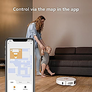 Imou Robot Vacuum and Mop Combo, Slim, 2700Pa Strong Suction, LiDAR Navigation, Obstacle Avoidance, Self-Charging Robotic Vacuum Cleaner, Ideal for Pet Hair, Carpets, Hard Floors, L11