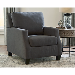 Signature Design by Ashley Bayonne Modern Arm Chair, Dark Gray