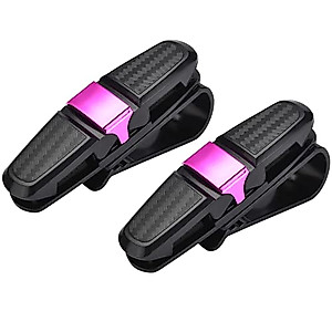 Readerest Sunglass Holder for Car - Glasses Clip Organizer for Car Sun Visor - Sunglasses Mount with Ticket Card - 180-Degree Rotational Clip - Eyeglass Holders for Cars - Glasses Hanger Accessories