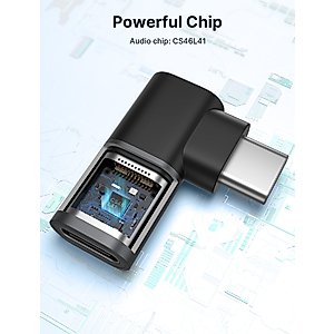 JSAUX 90 Degree USB-C Male to USB-C Female Adapter 2-Pack, 40Gbps Data Transfer PD 100W USB Type-C 3.1 Extender for Macbook, ROG Ally, Switch, Steam Deck, VR,iPhone 16 iPhone 15 and More USB-C Devices