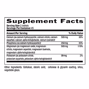 Country Life, Target-Mins Calcium Magnesium Potassium, Supports Heart Health, Daily Supplement, 90 ct