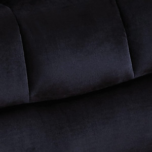 COMHOMA Recliner Chair Massage Rocker with Heated 360 Degree Swivel Lazy Boy Recliner Single Sofa Seat with Cup Holders for Living Room (Black)