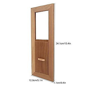 Fdit Cedar Sauna Gable Vent Kit Square Sauna Room Air Vent Grille Wooden Ventilation Louvers Sauna Room Ventilation Louvers Accessory for Sauna Room and Swimming Pool