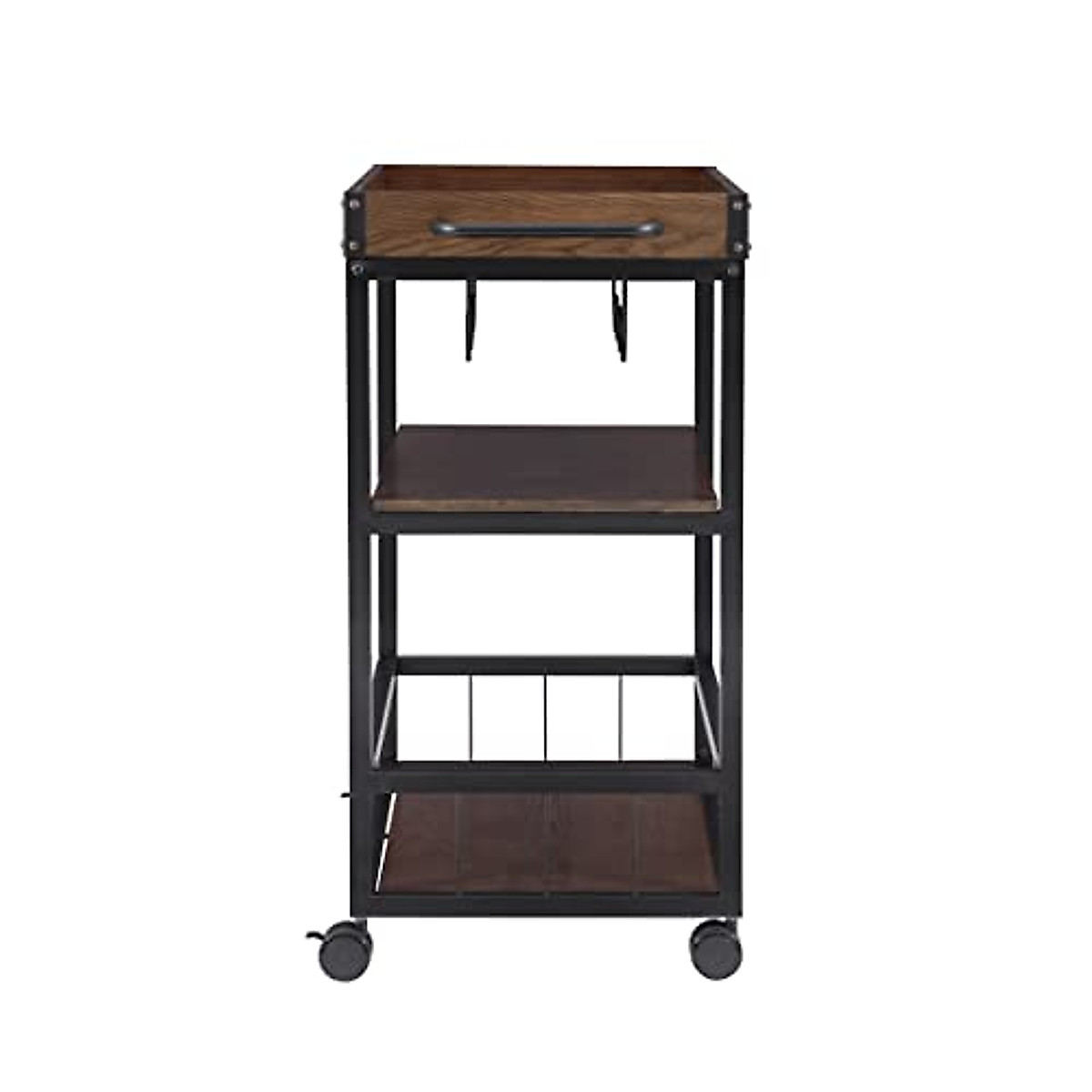 Linon Austin Kitchen Cart, 30.5"W x 18.13"D x 36.25"H, Black