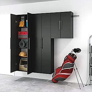 HangUps Upper Storage Cabinet, 24", Black