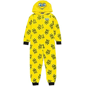 SpongeBob SquarePants Onesie Kids Yellow Character Pajamas
