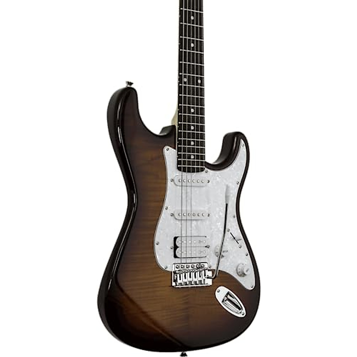 Washburn Sonamaster 6 String Solid-Body Electric Guitar, Right, Sunburst (SDFSB)