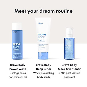 HERO COSMETICS Brave Body Hydrating Mineral Melt from Empower Acne-Prone Skin, Balance Bacteria - Visibly Renews & Smoothes with Shea Butter + Almond Oil - No Mineral Oil or Silicones (6.76 Fl. Oz.)