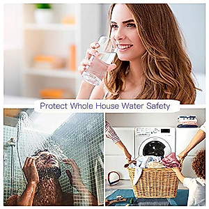 HQUA-TWS-12 Ultraviolet Water Purifier Sterilizer Filter for Whole House Water Purification,12GPM 120V, 1 Extra UV Lamp + 1 Extra Quartz Sleeve