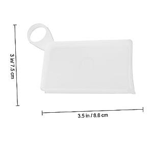 FRCOLOR 2pcs Box Flat Storage Holder white storage rack food grade