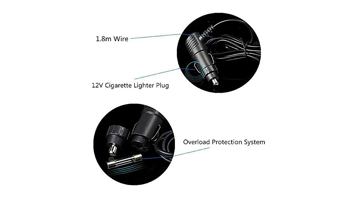 Dual Head 12V Car Cooling Fan - 360° Rotatable & Quiet | YueYueZou