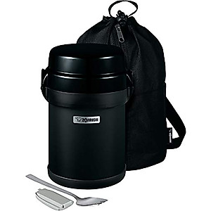 Zojirushi SL-JBE14BZ Mr. Bento Stainless Lunch Jar 41 Oz Carbon Black