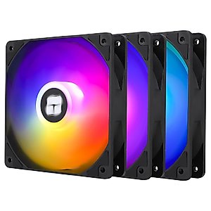 Thermalright TL-C12C-S X3 CPU Fan 120mm ARGB Case Cooler Fan, 4pin PWM Silent Computer with S-FDB Bearing Included, up to 1550RPM Cooling Fan（3 Quantities）