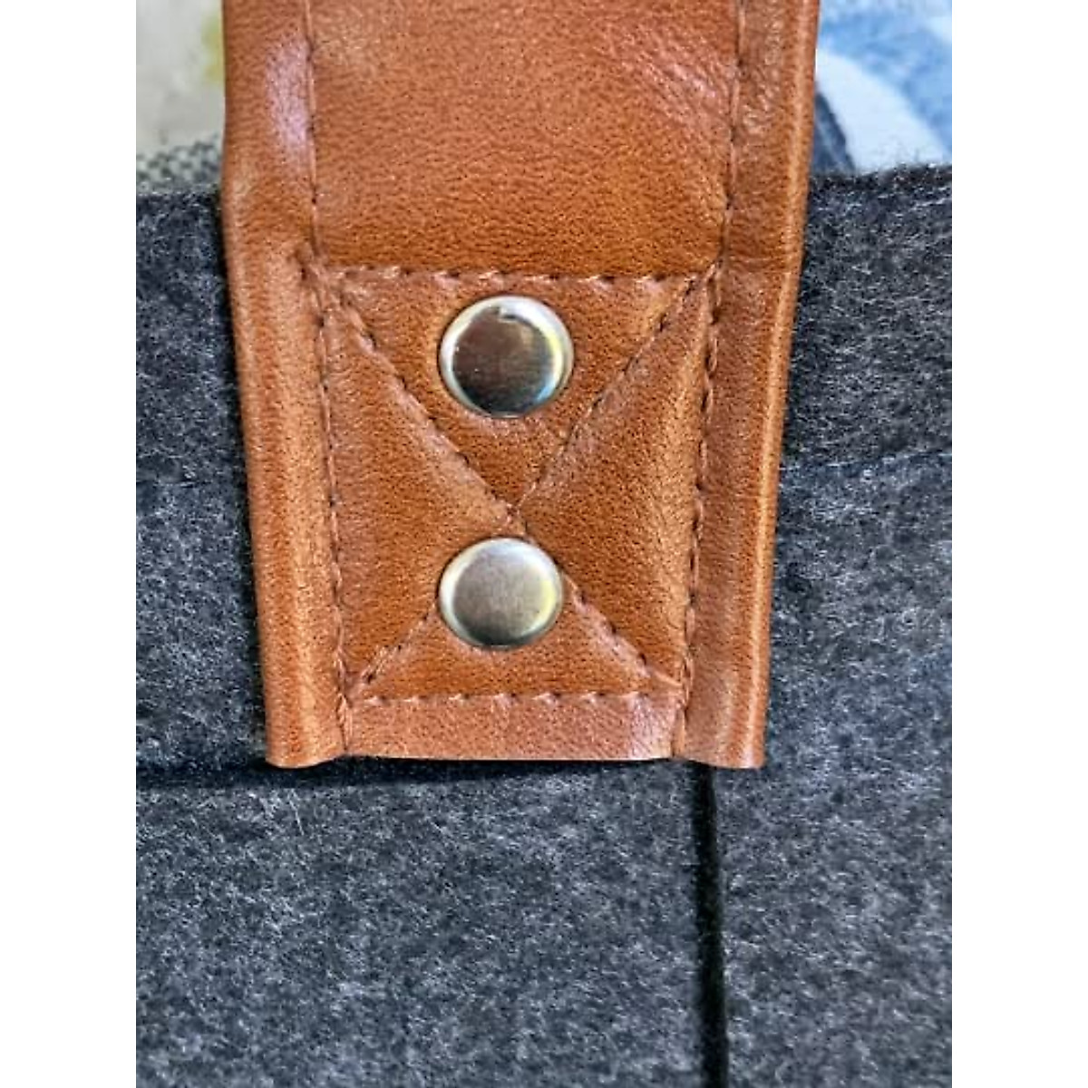 Extra Large Decorative Felt Basket Storage Bin Cube Organizer Playroom Nursery Books Toys Laundry 24"x15"x17" (Dark-gray)