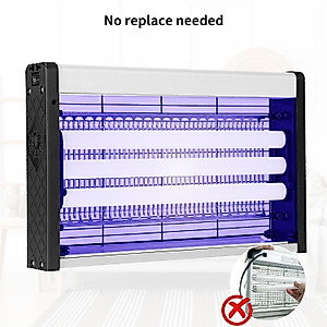 YISSVIC LED Bug Zapper Indoor,4000V Electric Bug Zapper, Powerful Mosquito Zapper,LED Fly Zapper Indoor, Mosquito Killer with 3 Lamps 4.9ft Power Cord for Home Office Restaurant