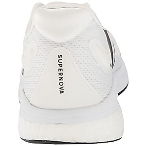adidas Men's Supernova + Running Shoe, White/Core Black/Dash Grey, 6