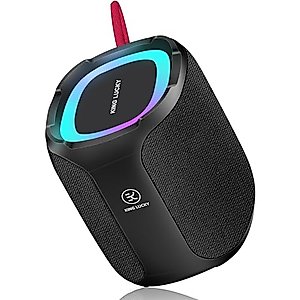 Kinglucky Bluetooth Speaker, Portable Wireless Bluetooth Speaker, 25 Watts, Loud Stereo, Strong Bass, IPX7 Waterproof Shower Speaker, Loud Bluetooth Speaker for Home/Party/Outdoor/Beach