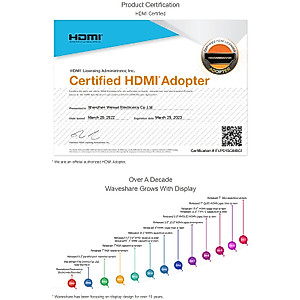 waveshare 13.3inch Capacitive Touch Screen LCD V1, with Case and Toughened Glass Cover, 1920×1080, HDMI, IPS,