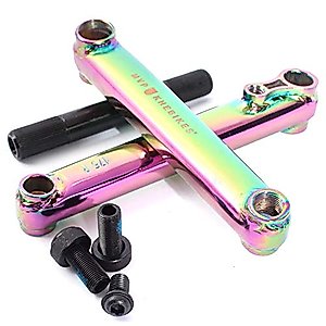 KHEbikes MVP V2 BMX Crank Set 48 Teeth CrMo 19 mm Axle Oil Slick 1.79lbs 175 mm