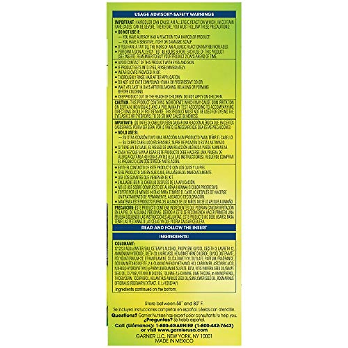 Garnier Nutrisse Ultra Color Nourishing Hair Color Creme, DN1 Light Cool Denim (Packaging May Vary), 1 Count