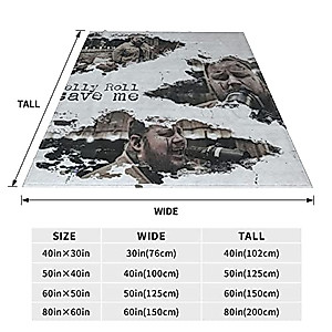 Jelly Music and Roll Flannel Blanket Ultra Soft Micro Fleece Throw Blankets Merchandise Warm Lightweight Bedding for Sofa Couch Chair All Season 80"x60"