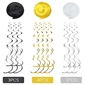 30 Pieces Farewell Party Decorations, Glitter We Will Miss You Sign Going Away Party Foil Ceiling Decor for Retirement Party Bye Office Work Party (Gold)