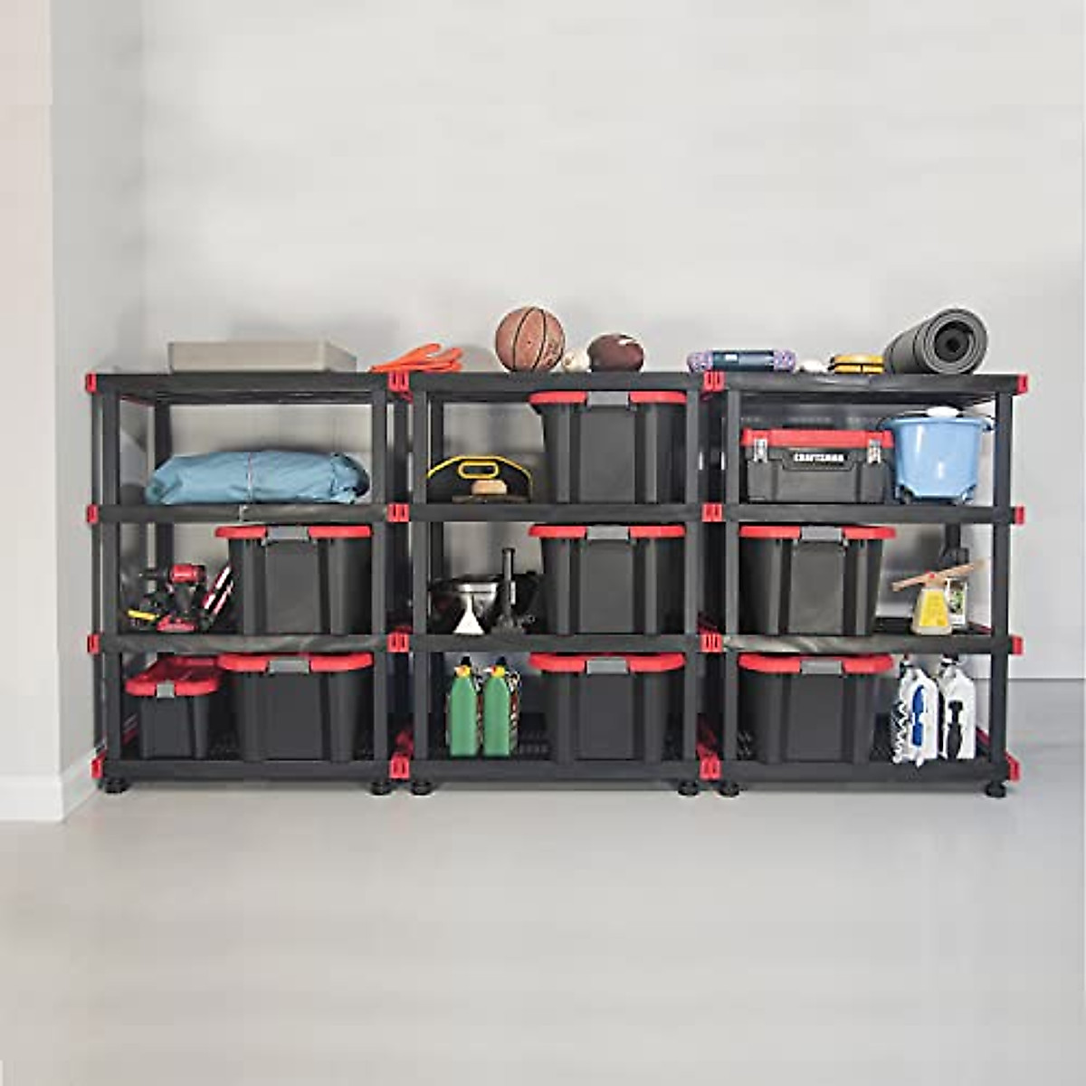 CRAFTSMAN 20-Gallon (80-Quart) Tote with Latching Lid, 4-Pack (4)