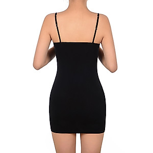 WILLBOND 3 Pieces Women Basic Long Tanks Adjustable Spaghetti Strap Camisole Top (,)