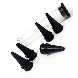 A2Z Scilab 20 Otoscope Cover Plastic Otoscope Specula Tips, Disposable Ear Specula with Tube for Adults and Older Children, 2.5 mm & 3.5mm
