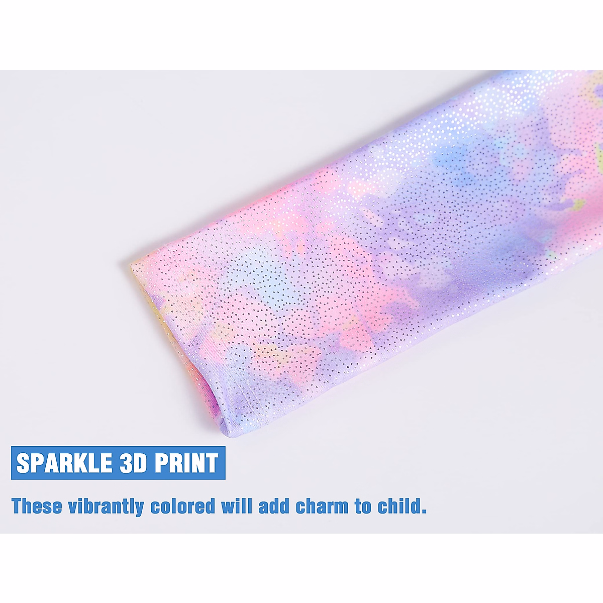 TENVDA Girls Gymnastics Leotards Toddler Kids Tumbling Outfit Size 2t 3t Sparkle Purple Tie Dye Long Sleeve Bodysuits