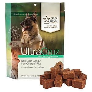 UltraCruz Canine Iron Charge Plus Supplement for Dogs, 60 Tasty Chews