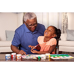 Washable Paint for Kids Set with Classic and Glitter Non-Toxic Tempera Paint Colors, Brushes, Paper & Palette – Perfect Art Supplies Kit for Painting, Crafts, and Gifts