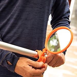 EZ Smart Inspection Mirror for Extension Pole Attachment | Easily Inspect Roofs, Gutters, Inside Duct Work, Birds’ Nests & More